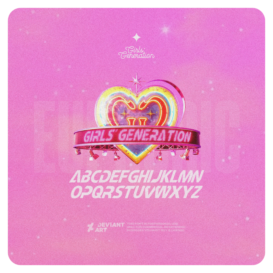 GIRLS GENERATION 'FOREVER 1' FONT by EUPH0R1C on DeviantArt