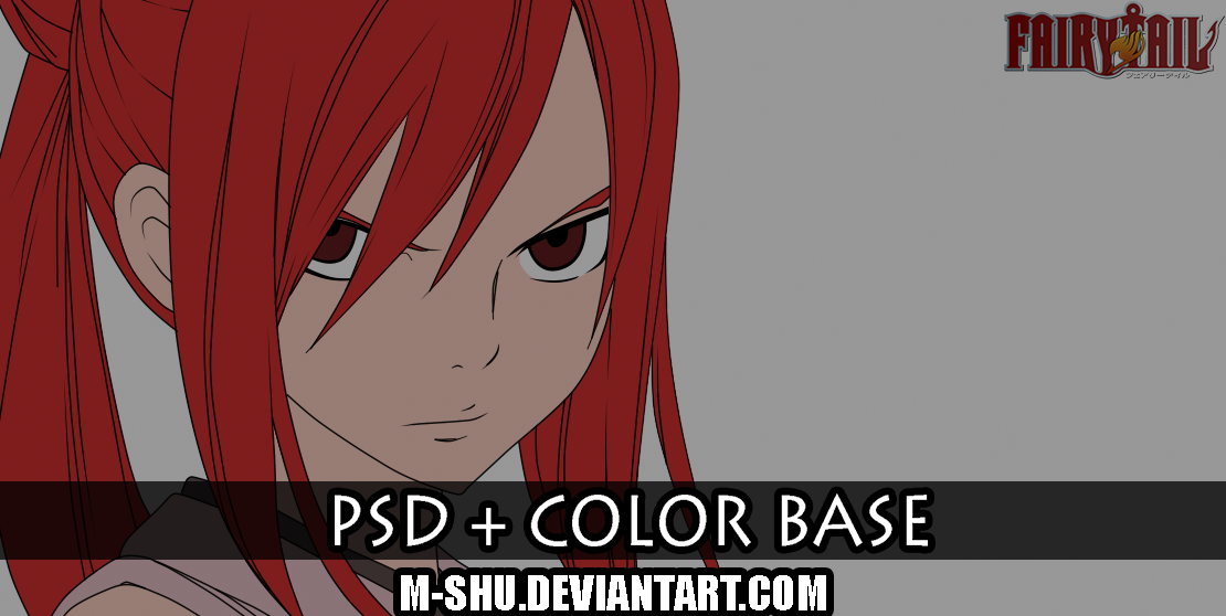 Erza Scarlet Psd Colorbase by M-Shu on DeviantArt