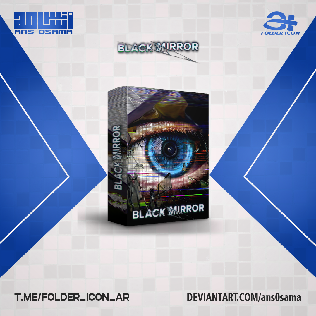 Black Mirror Folder Icon by ans0sama on DeviantArt