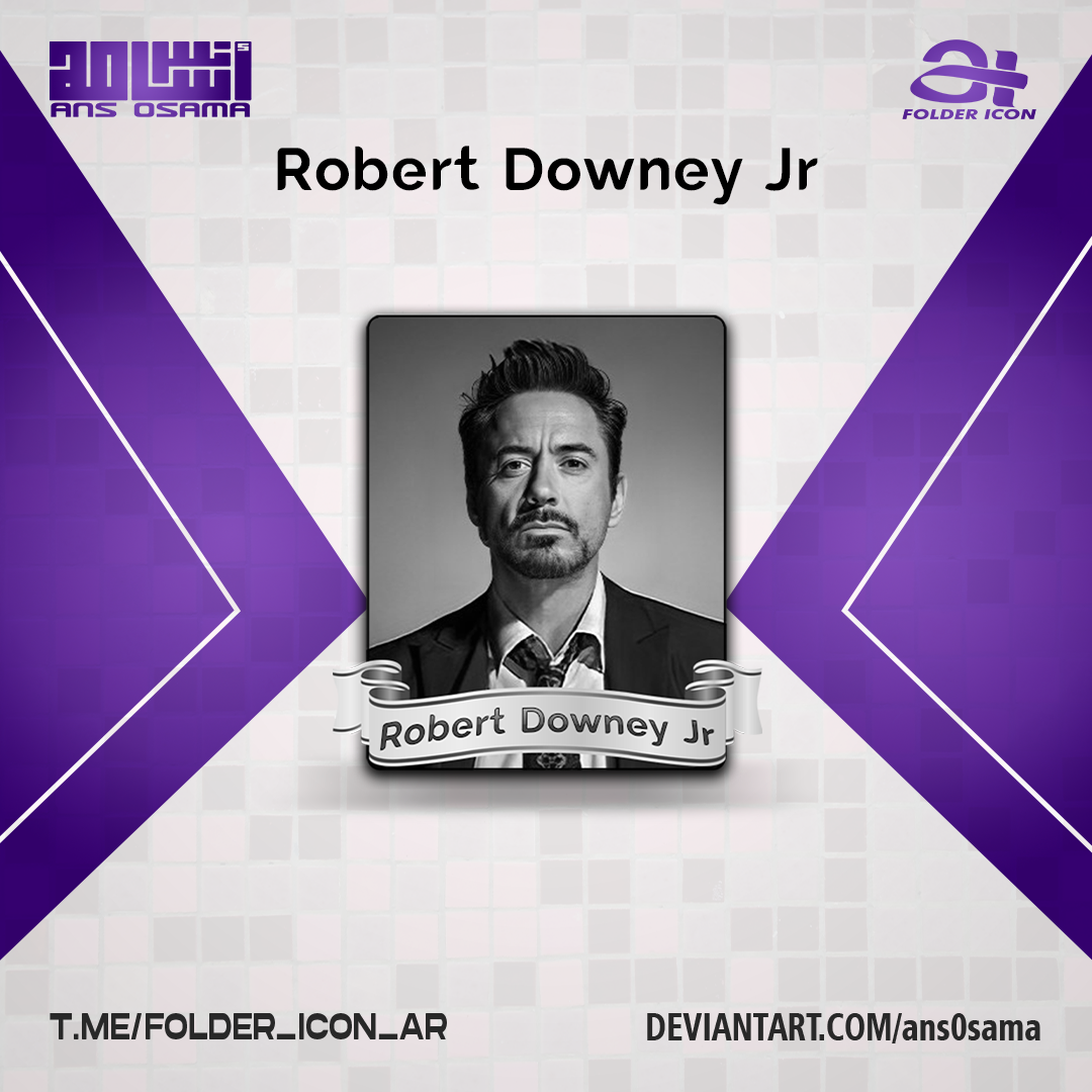 Robert Downey Jr Folder Icon by ans0sama on DeviantArt