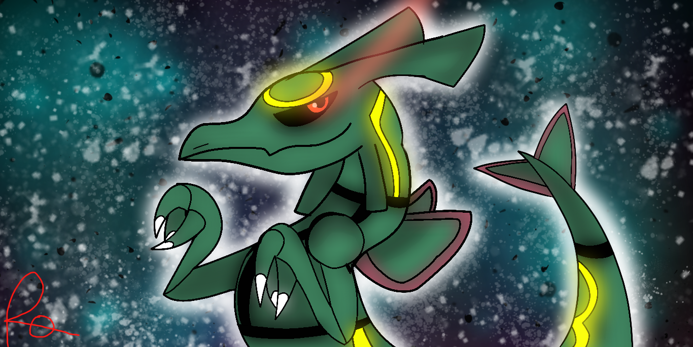 Galaxy Rayquaza by croc-o-naw on DeviantArt
