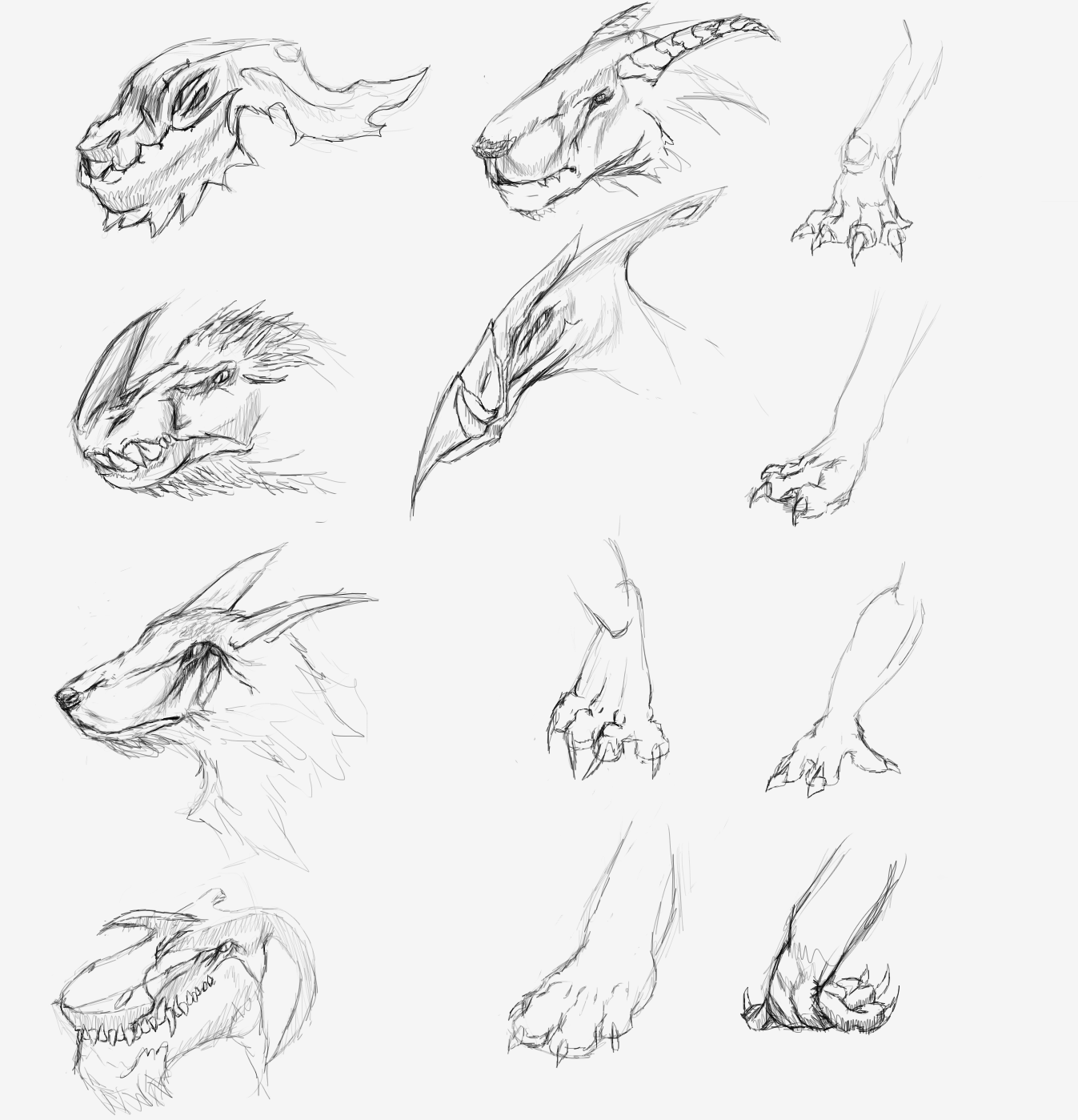 d201 D and D Maze Runner monster sketches by awehowcute on DeviantArt