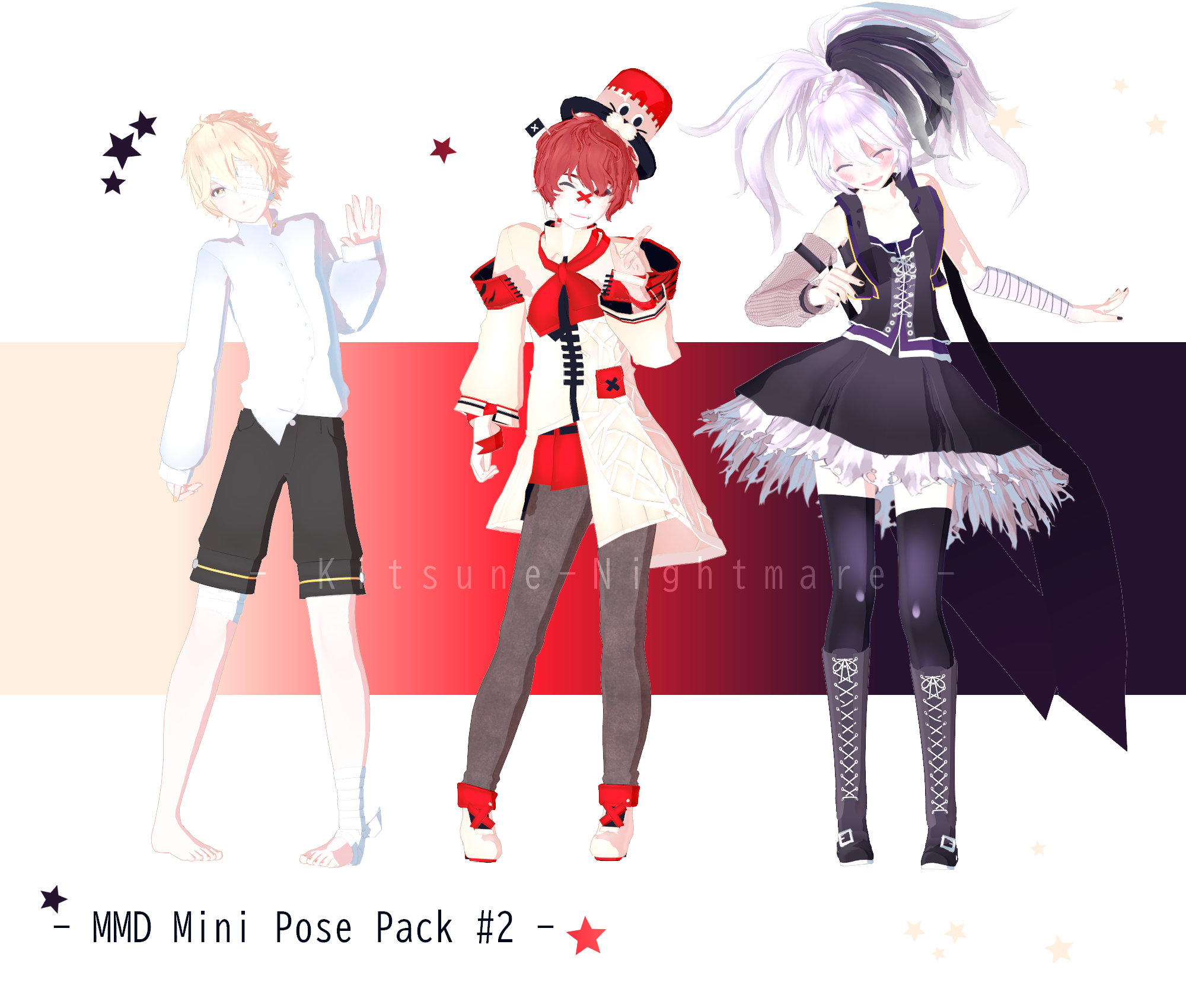 [MMD] Pose Pack #2 - DL - by KitsuneNoKiba on DeviantArt