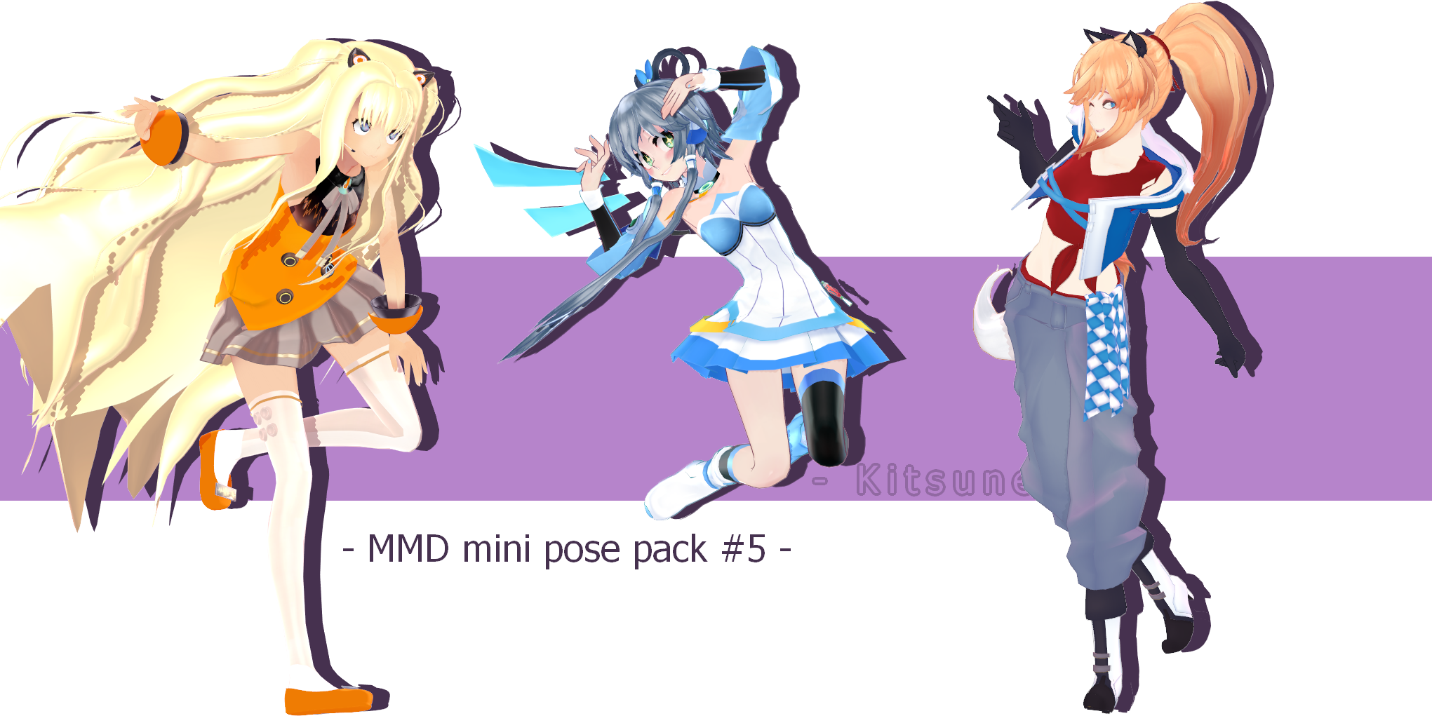 [MMD] Pose Pack #5 - DL - by KitsuneNoKiba on DeviantArt