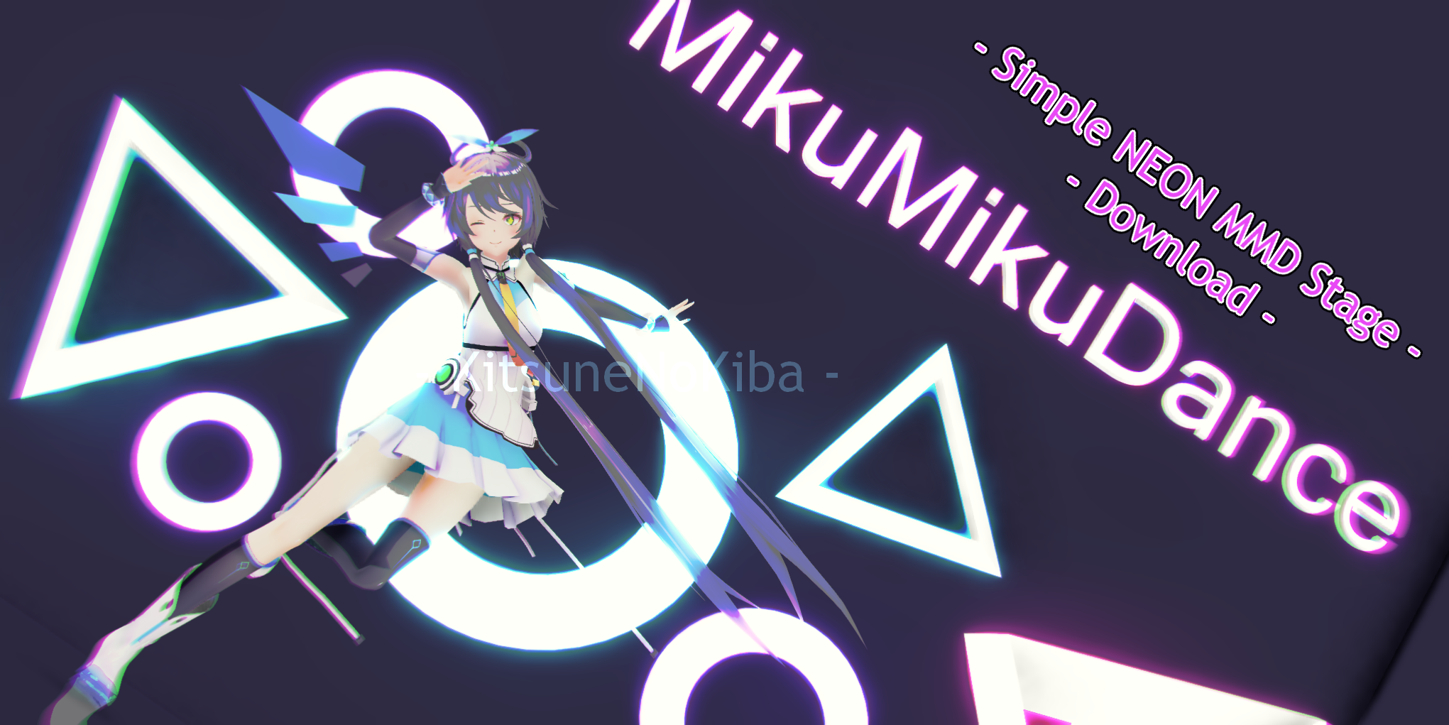 [MMD Stage ] Simple NEON Stage - Download - by KitsuneNoKiba on DeviantArt