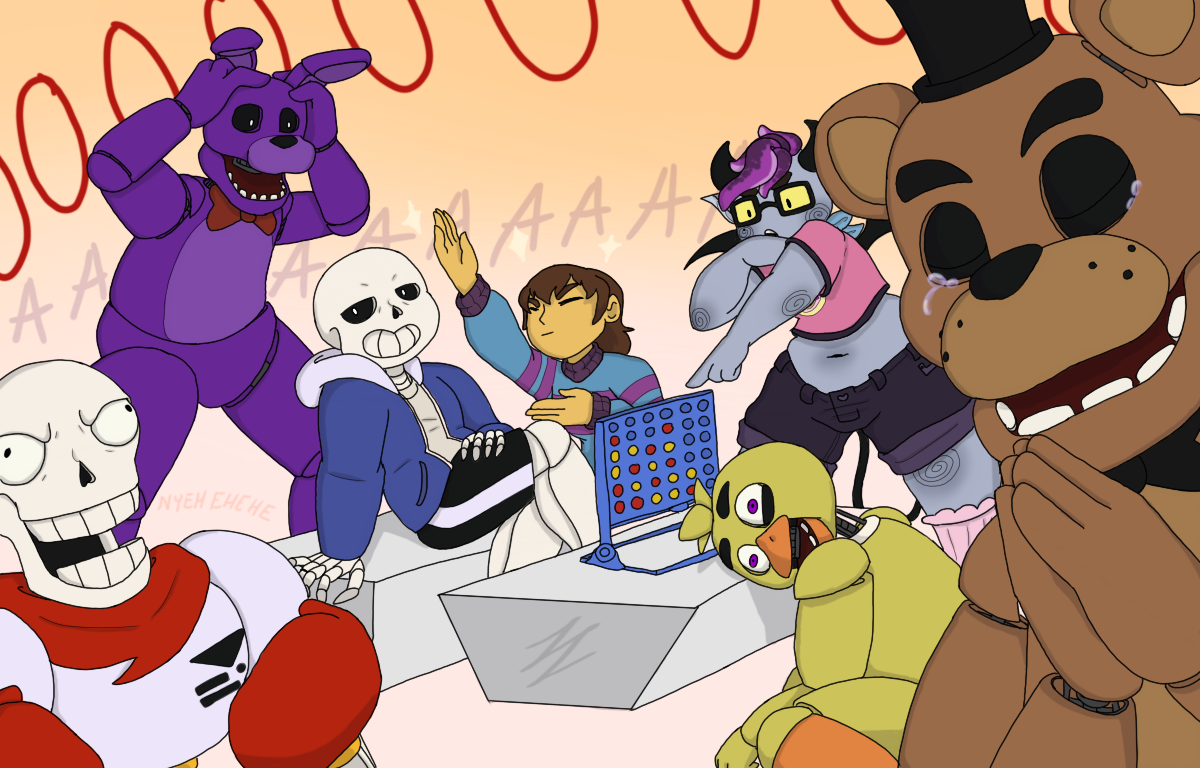 FNaF vs Undertale REDRAW by SwiftShade13 on DeviantArt