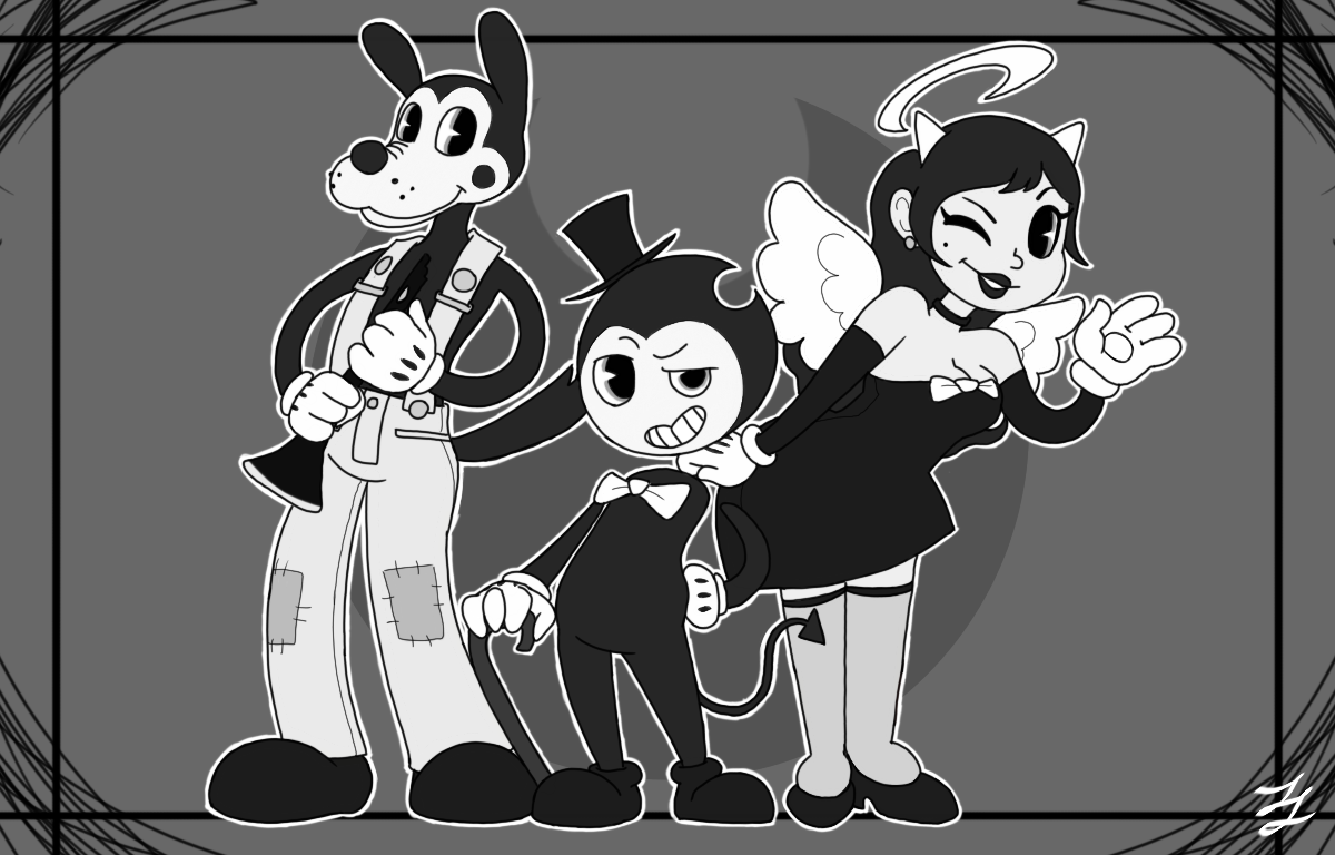 Bendy, Alice, and Boris - Stylized by SwiftShade13 on DeviantArt