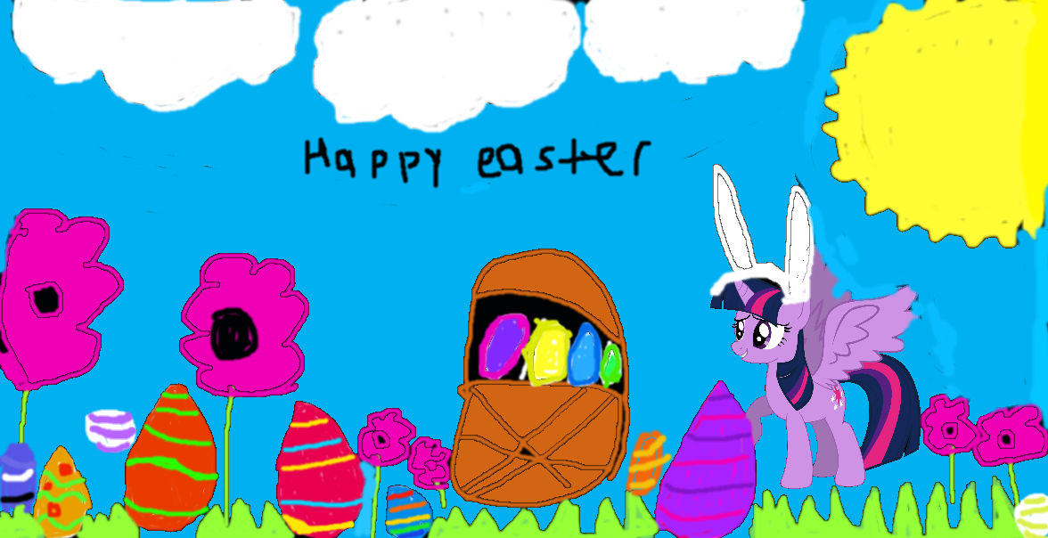 Twilight Sparkle wearing bunny ears for easter by KennyBronyGamer19971 ...