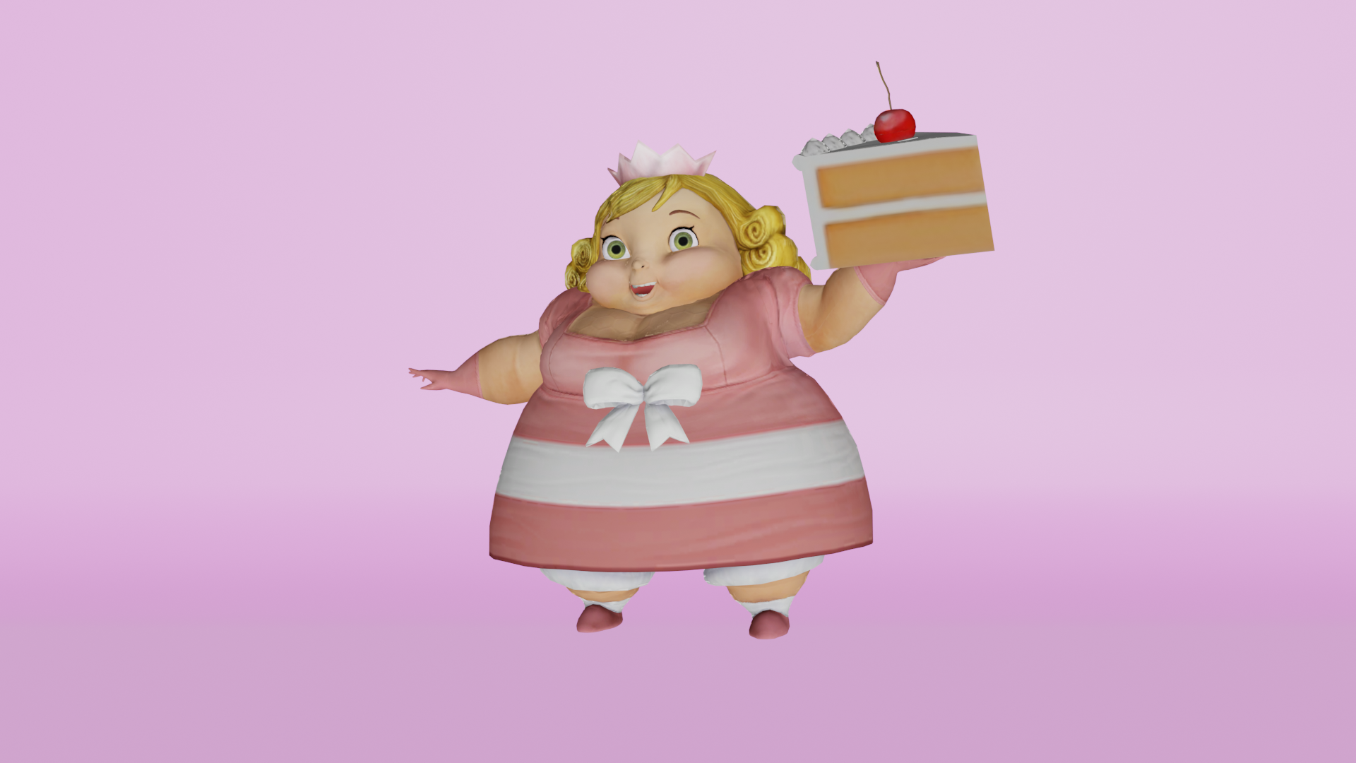 Fat Princess: Princess Plump FBX/MMD Ripped model by K1M9C on DeviantArt