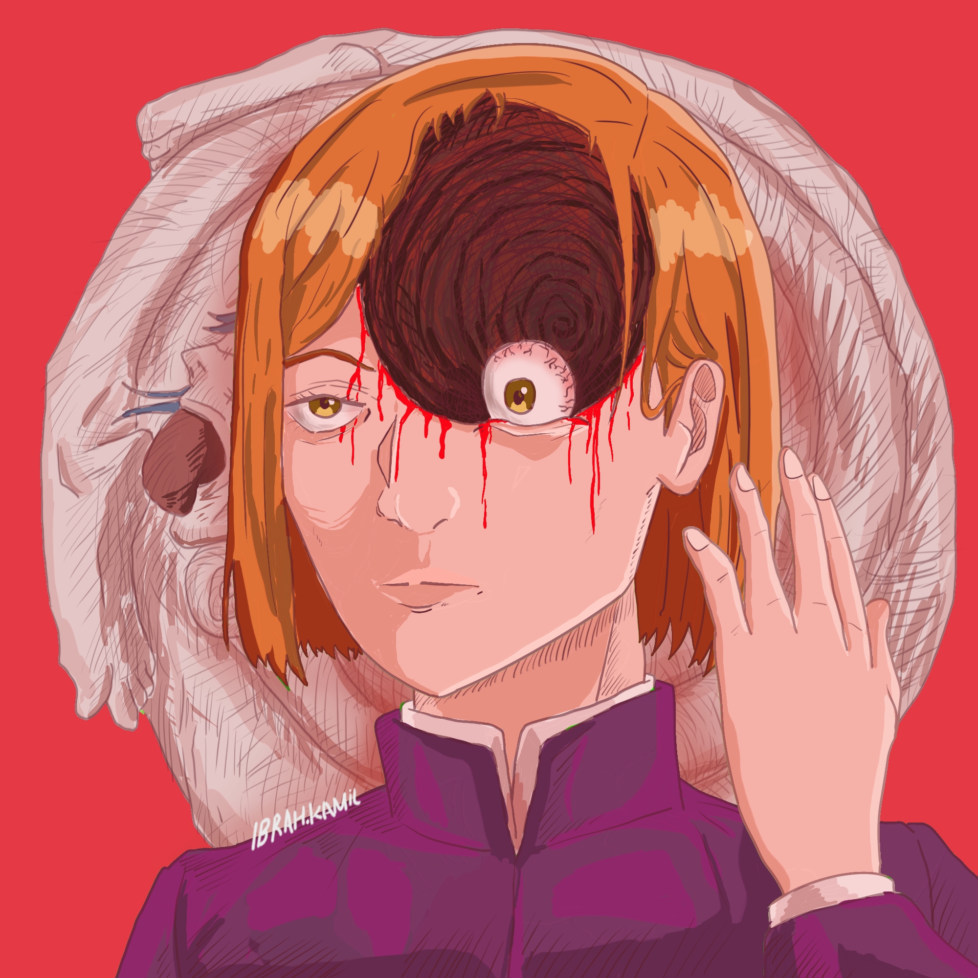 Nobara junji ito spiral eye by ibrahkamil on DeviantArt