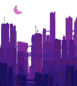 {GIF} Purple Pixel City (f2u)! by wrathberries on DeviantArt