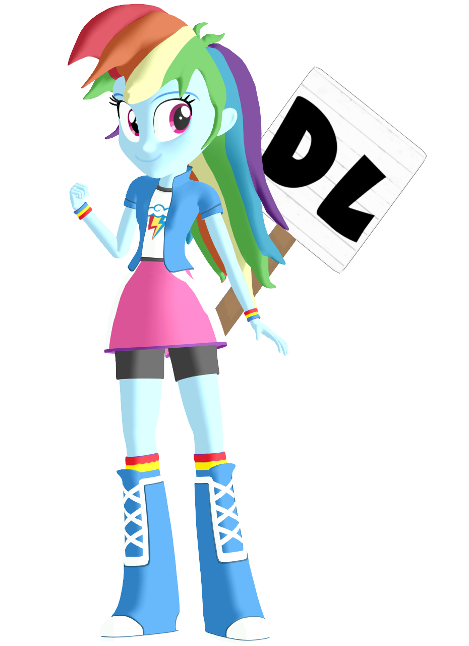 [MMD EQG] Rainbow Dash (Model DL) by Karlo-Habagat on DeviantArt