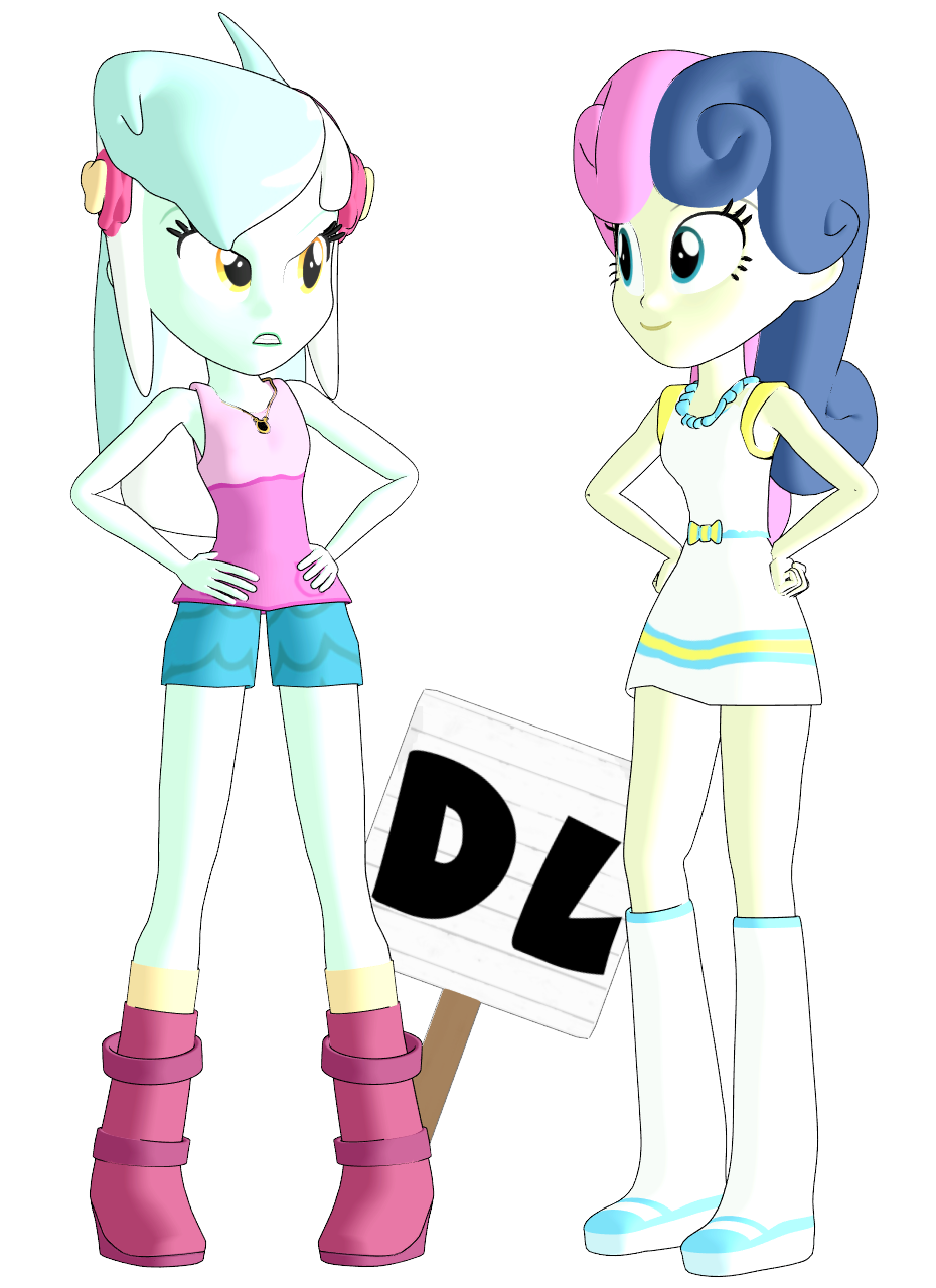 [MMD EQG] Lyra and BonBon (Model DL) by Karlo-Habagat on DeviantArt