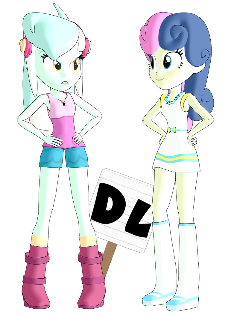 [MMD EQG] Lyra and BonBon (Model DL) by Karlo-Habagat on DeviantArt