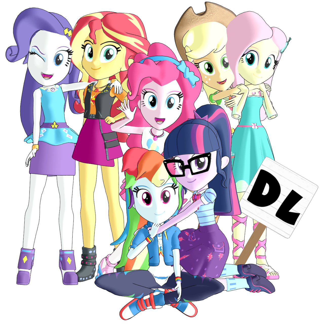 [MMD EQG] Humane 7 (Shorts Version) (Model DL) by Karlo-Habagat on ...