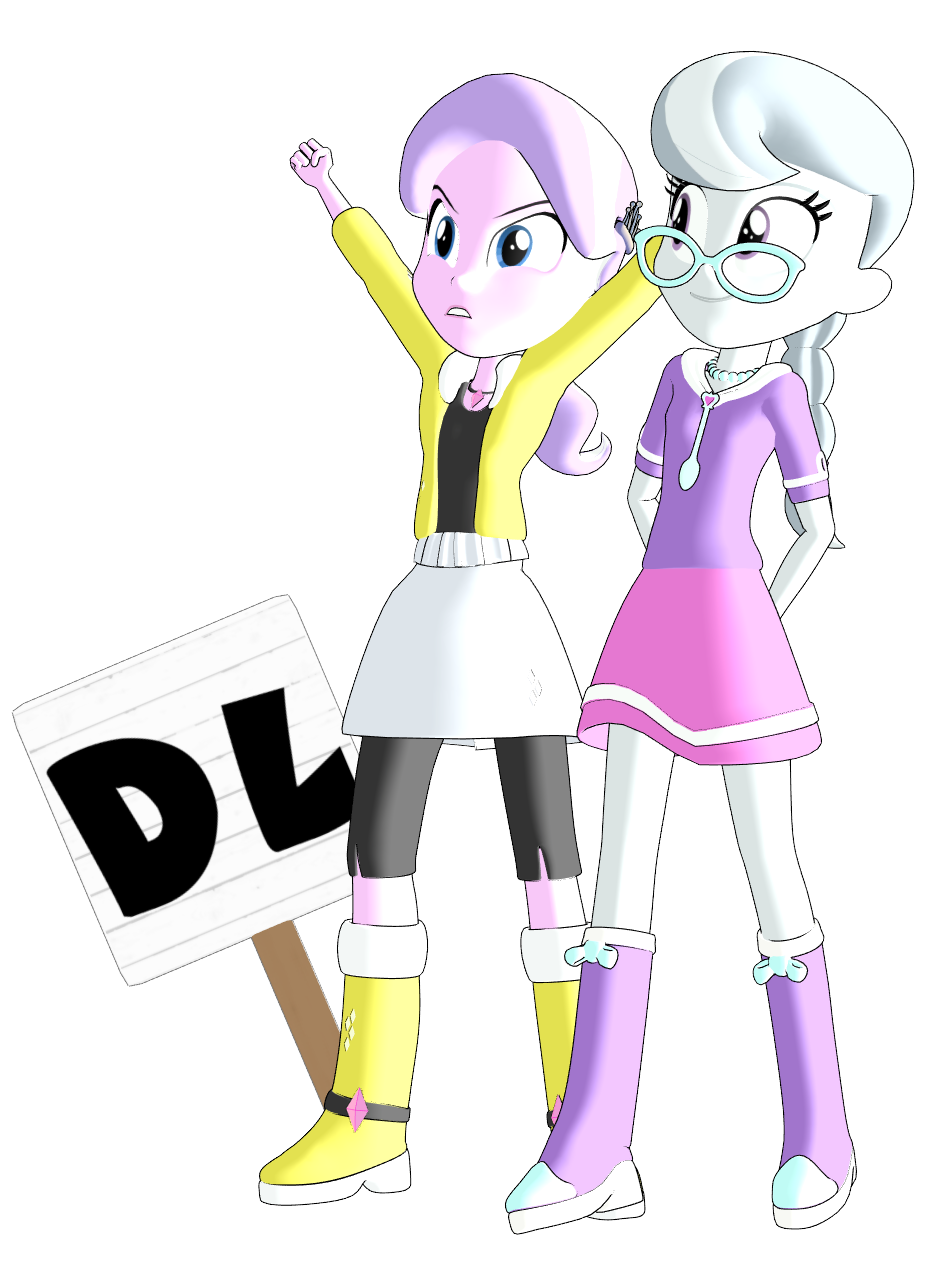 [MMD EQG] Diamond Tiara and Silver Spoon (DL) by KarloHabagatStudios on ...
