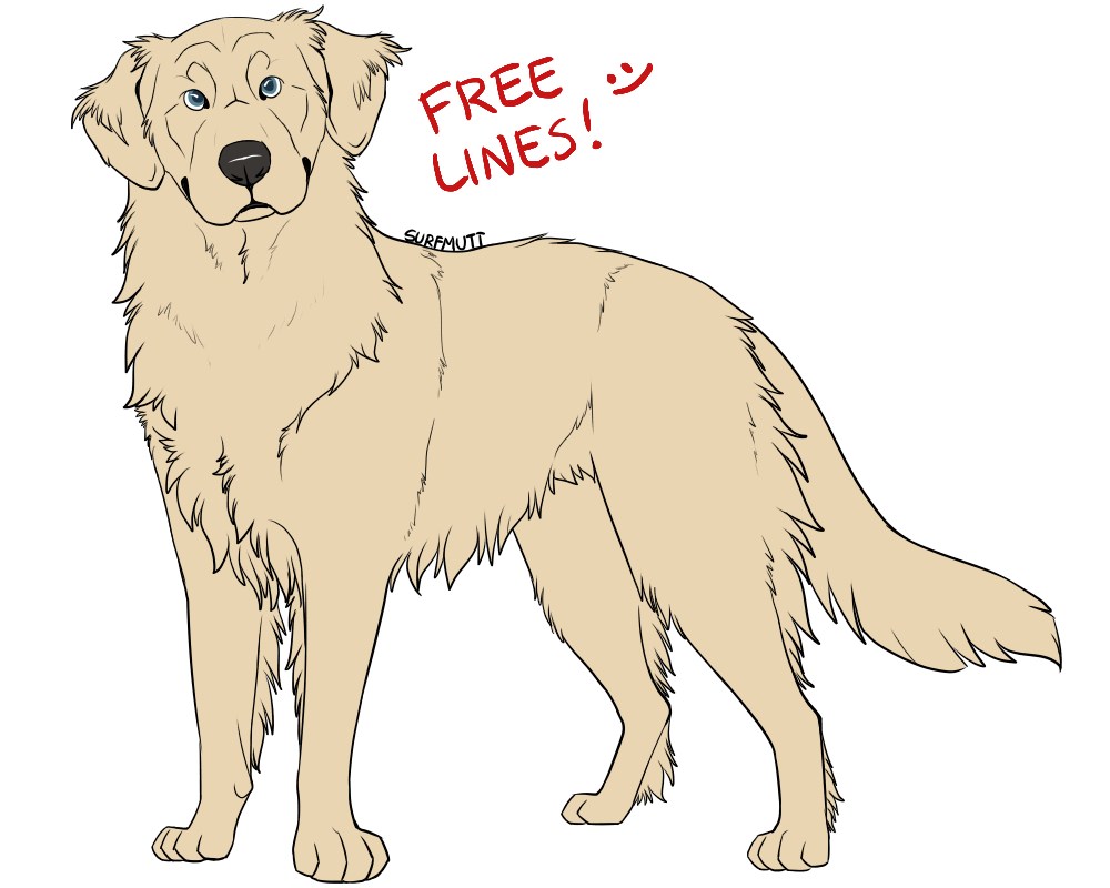 FREE: Leonberger lineart by SurfMutt on DeviantArt