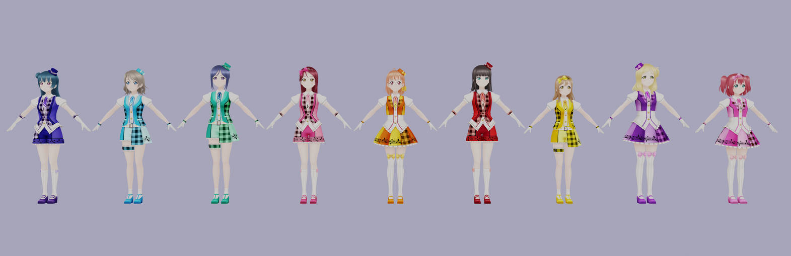 Step! ZERO to ONE Model Bundle DL by purinmods on DeviantArt
