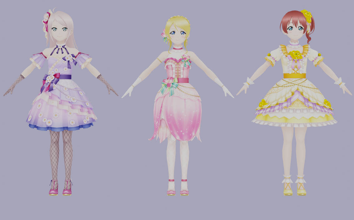 A Flower Princess Model Bundle DL by purinmods on DeviantArt
