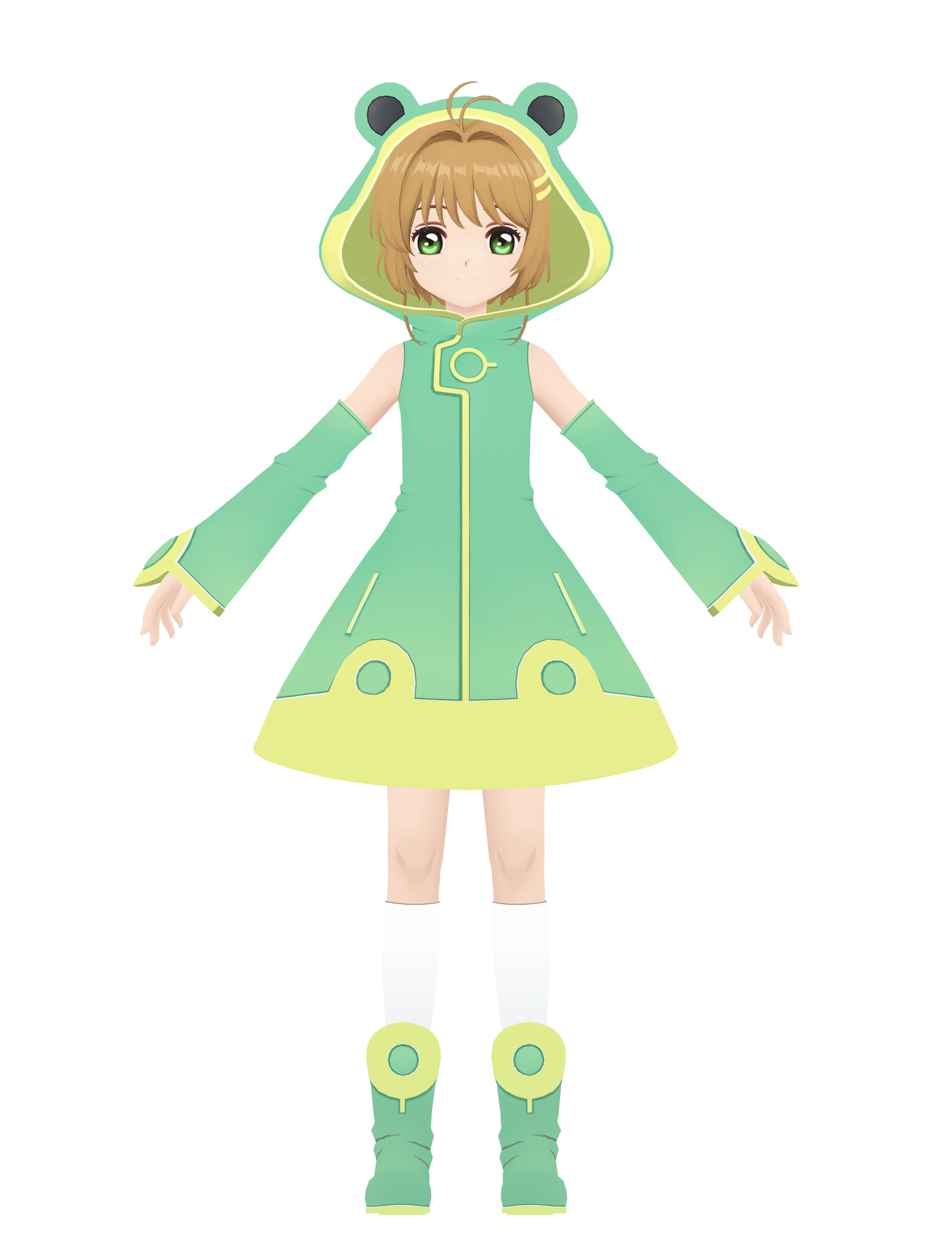 Froggy Raincoat Sakura - DL by purinmods on DeviantArt