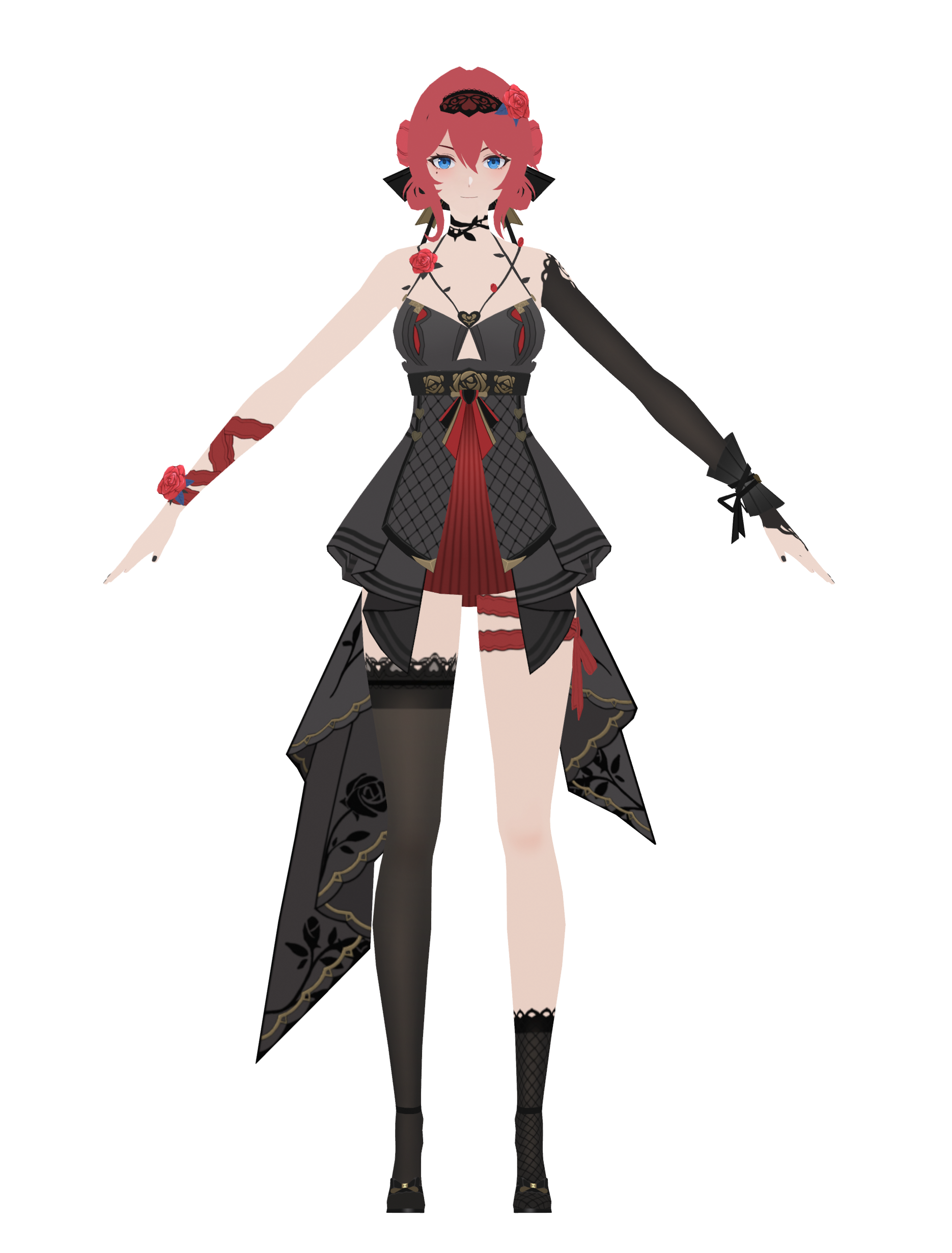 Athena (Red and Black) - DL by purinmods on DeviantArt