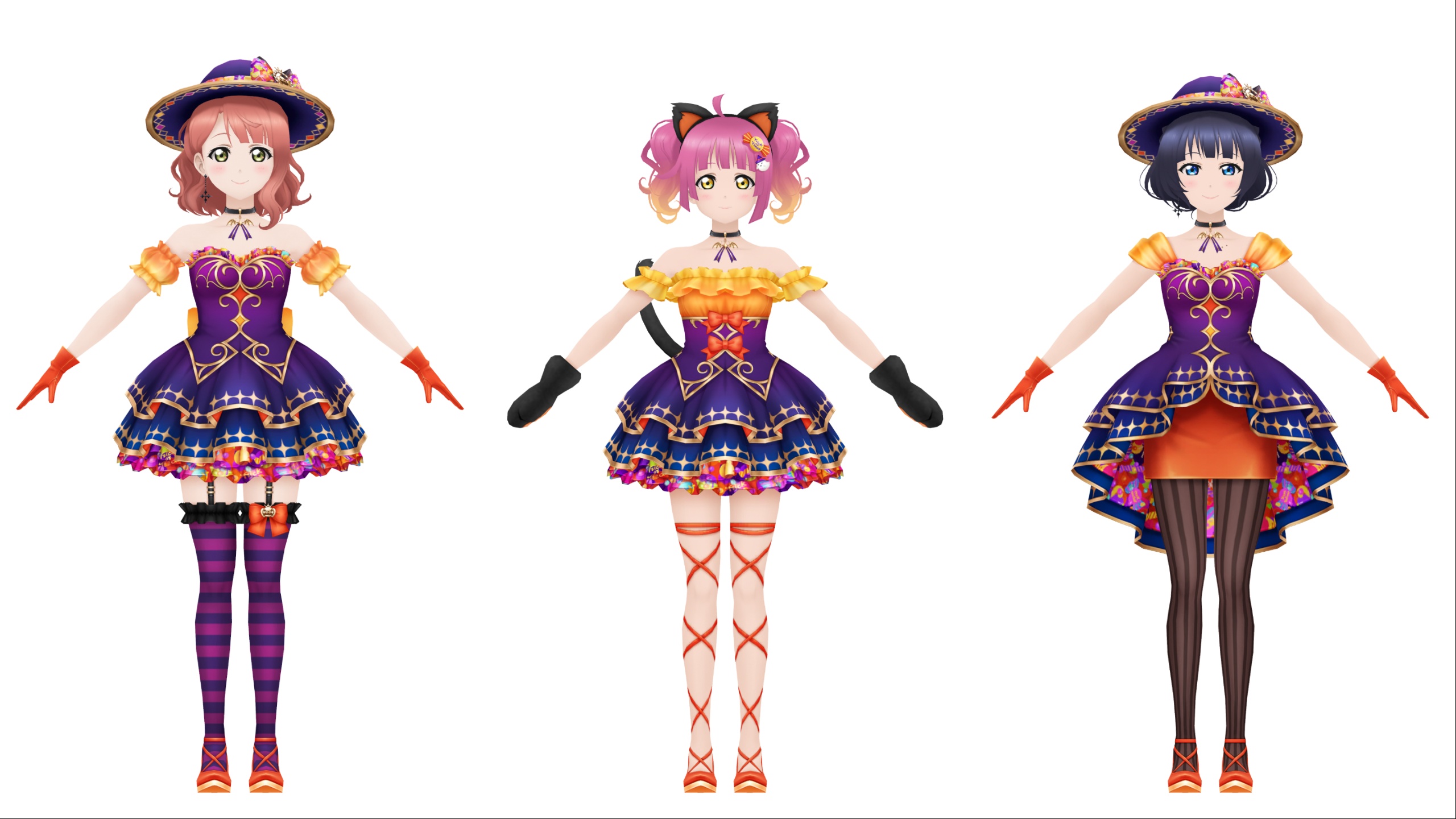 Nijigasaki Halloween - Model Bundle DL by purinmods on DeviantArt