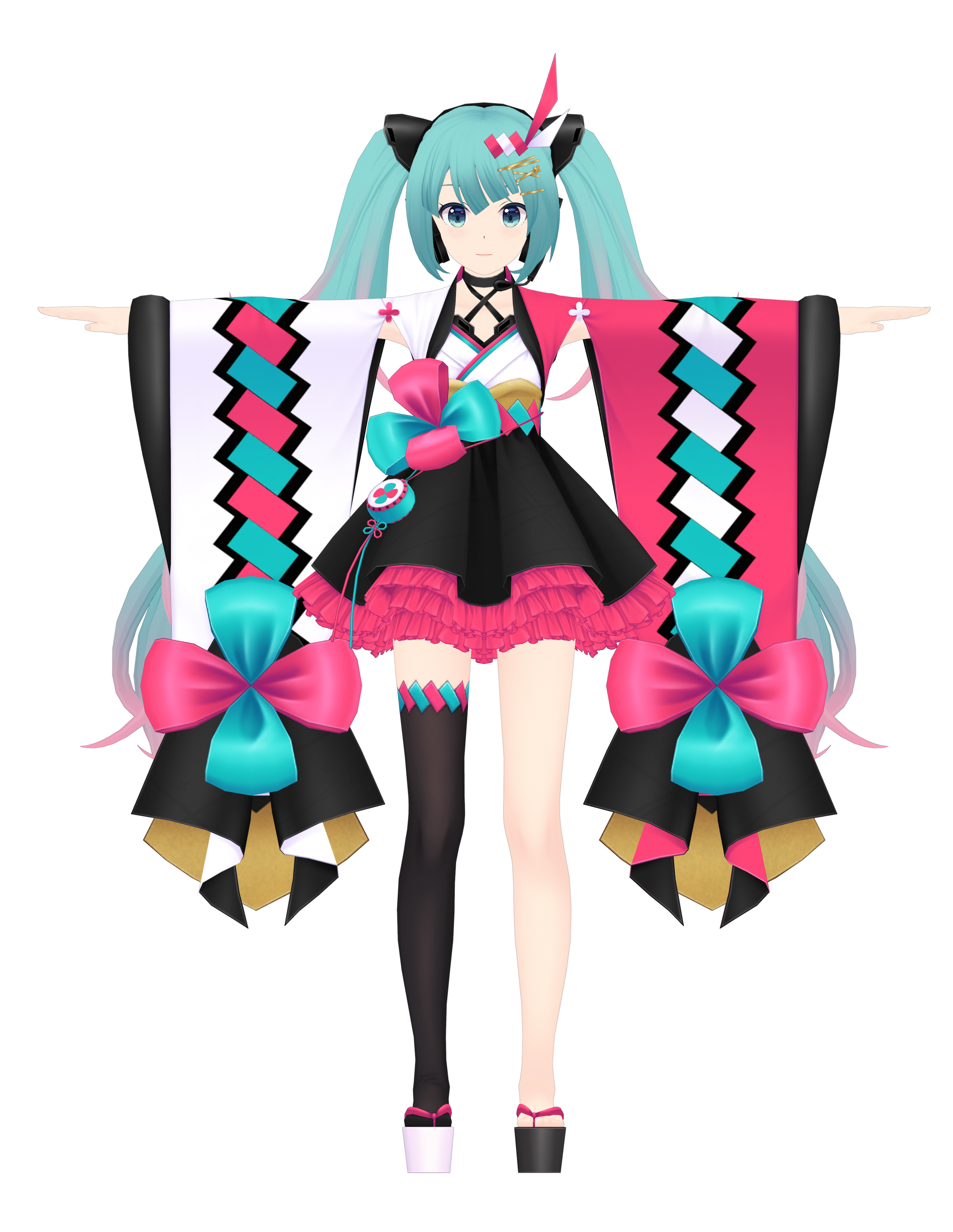 Hatsune Miku - Model Bundle DL by purinmods on DeviantArt