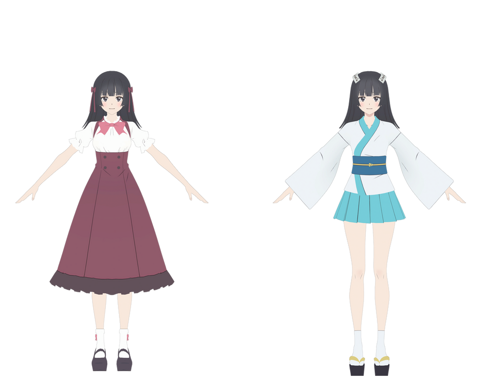 Miyabi - Model Bundle DL by purinmods on DeviantArt