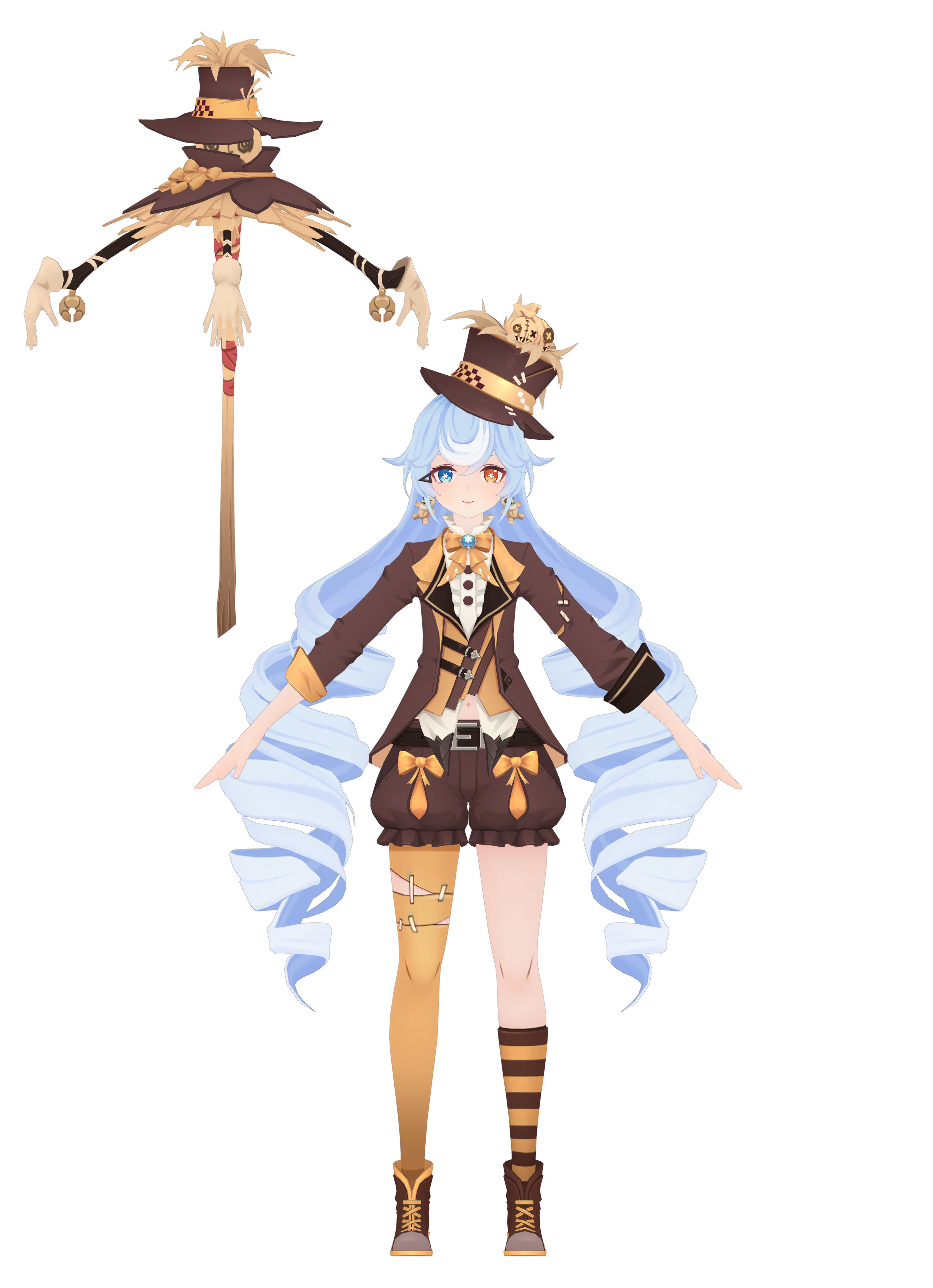 Sheru - Straw Man DL by purinmods on DeviantArt