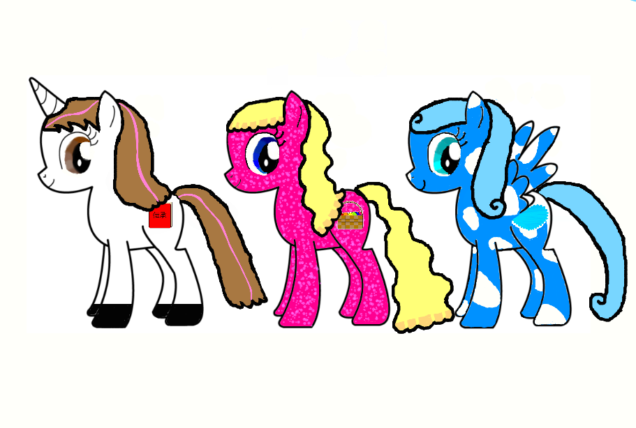 MLP OC Trio by LegendofHearts on DeviantArt