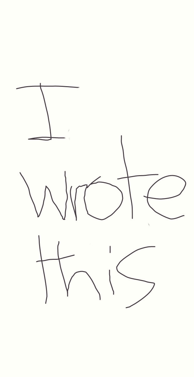 I wrote this by happaxgamma on DeviantArt