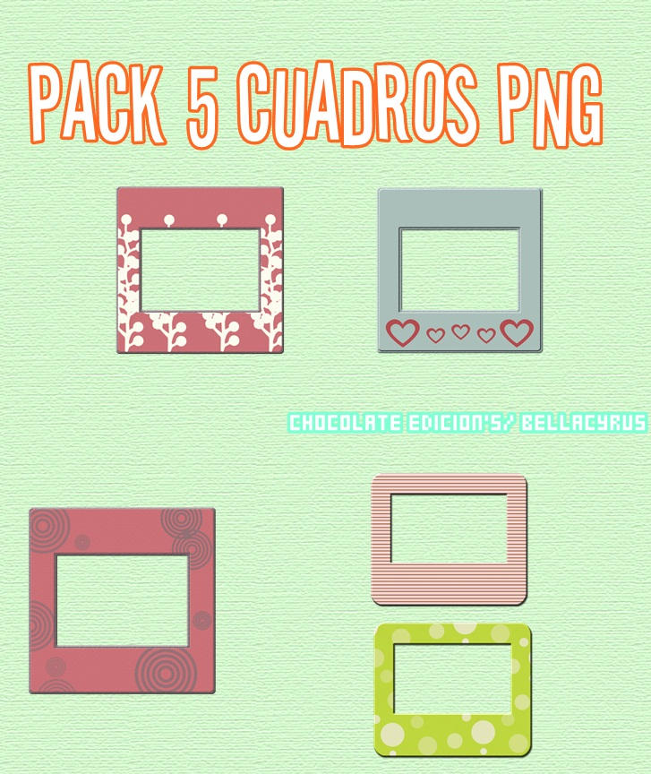 PACK 5 CUADROS PNG by BCyrusChocolateEd on DeviantArt