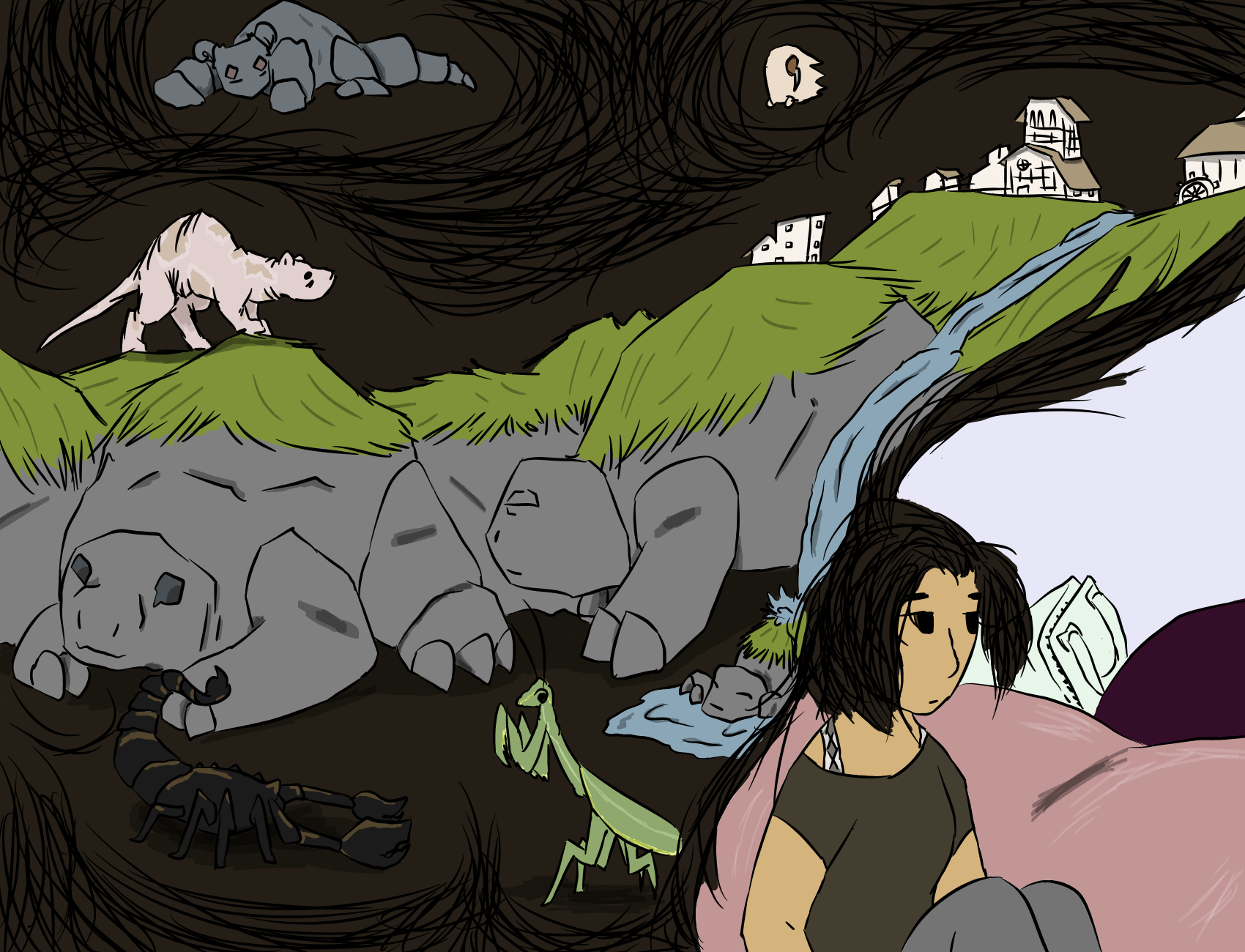 Split Hairs by WarmishWinter on DeviantArt