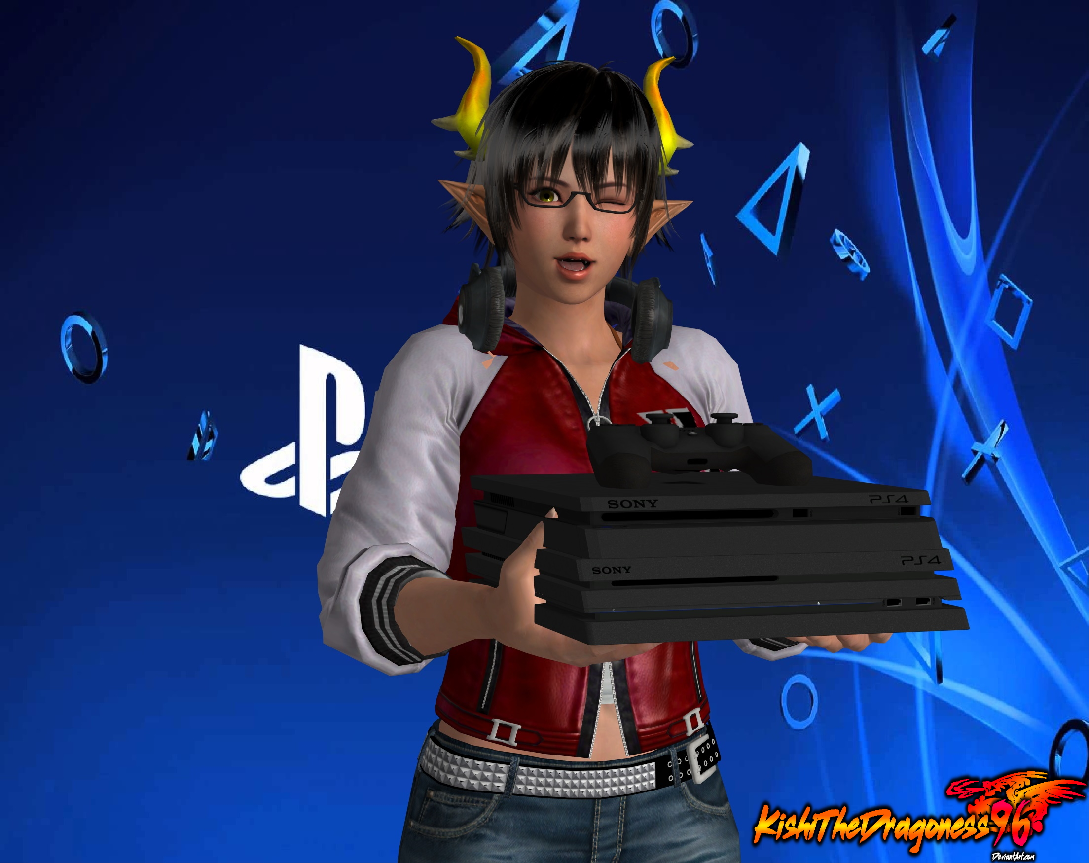 PS4 (XPS version) by KishiTheDragoness95 on DeviantArt