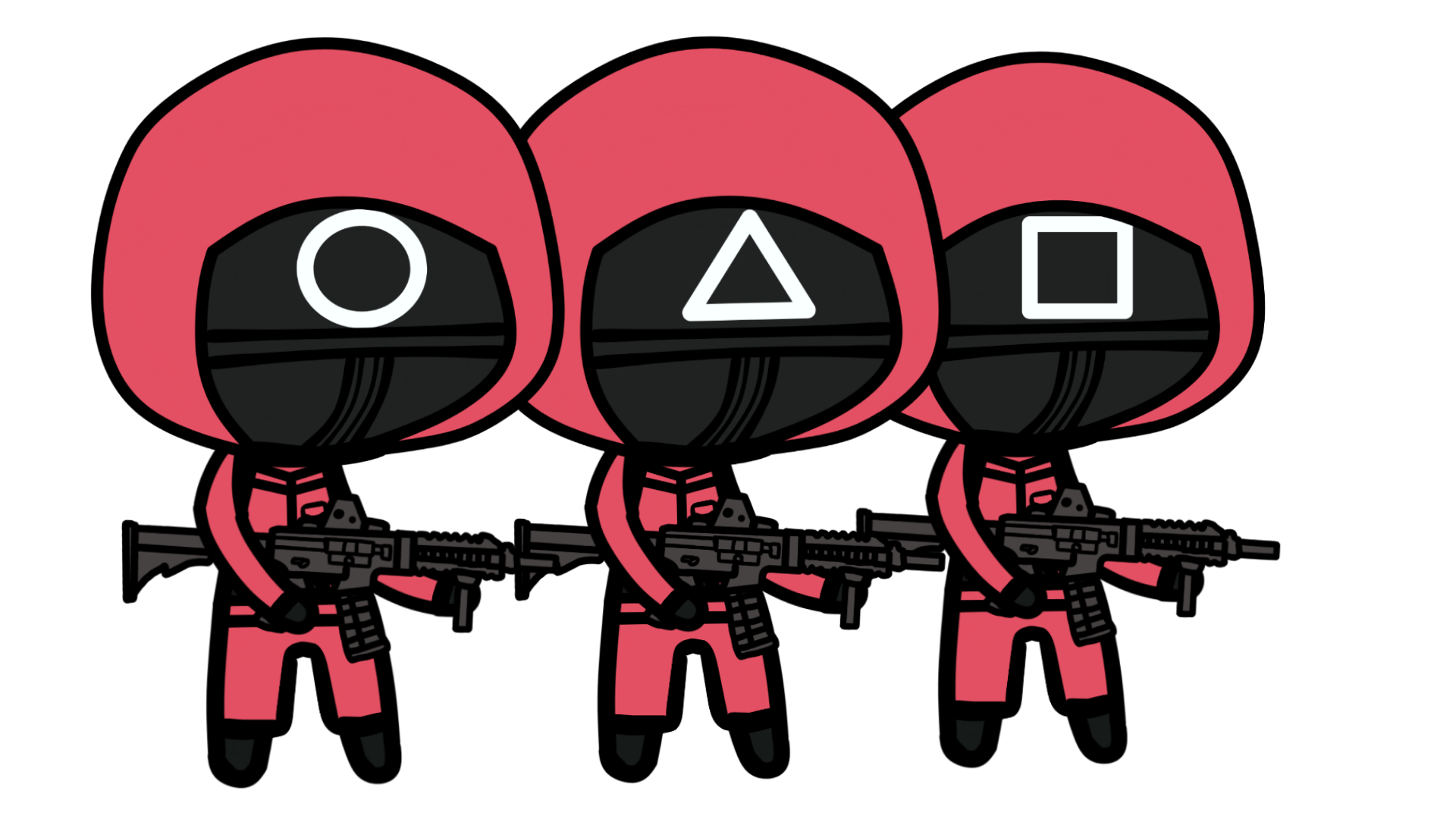 Walfas Custom Base: Pink Soldiers (Squid Game) by CGTVYT29 on DeviantArt