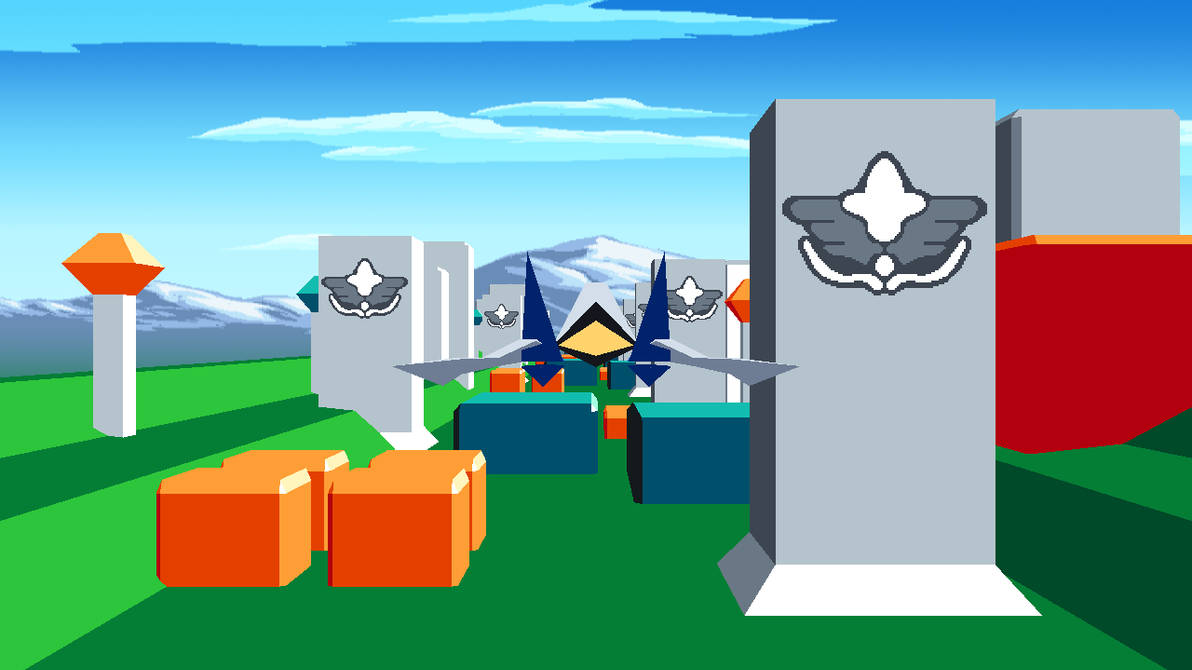 Arwing flying by rongs1234 on DeviantArt