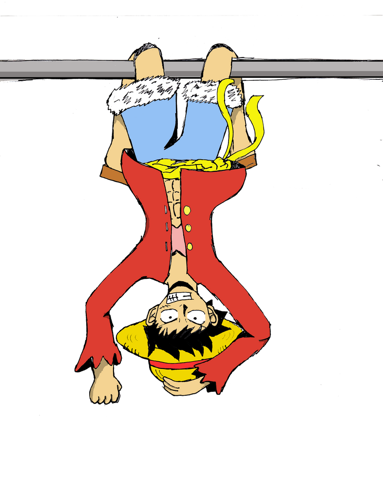 Luffy-Hanging by Whatzituya2 on DeviantArt