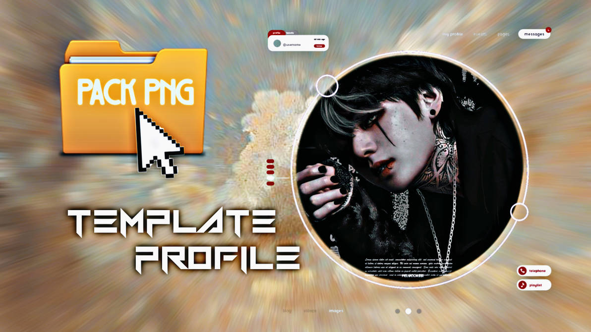 Template Profile PNG PACK by DI0NYMIN on DeviantArt