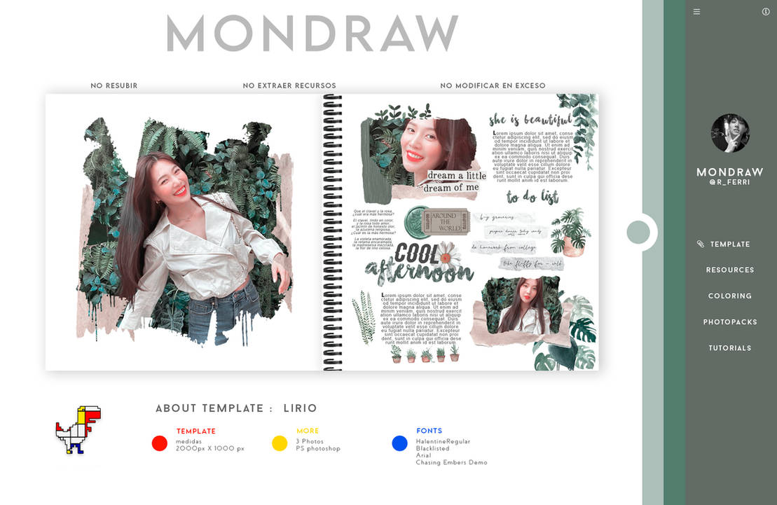 Lirio Template By Gardxn Ddzuzsd by Mxndraw on DeviantArt