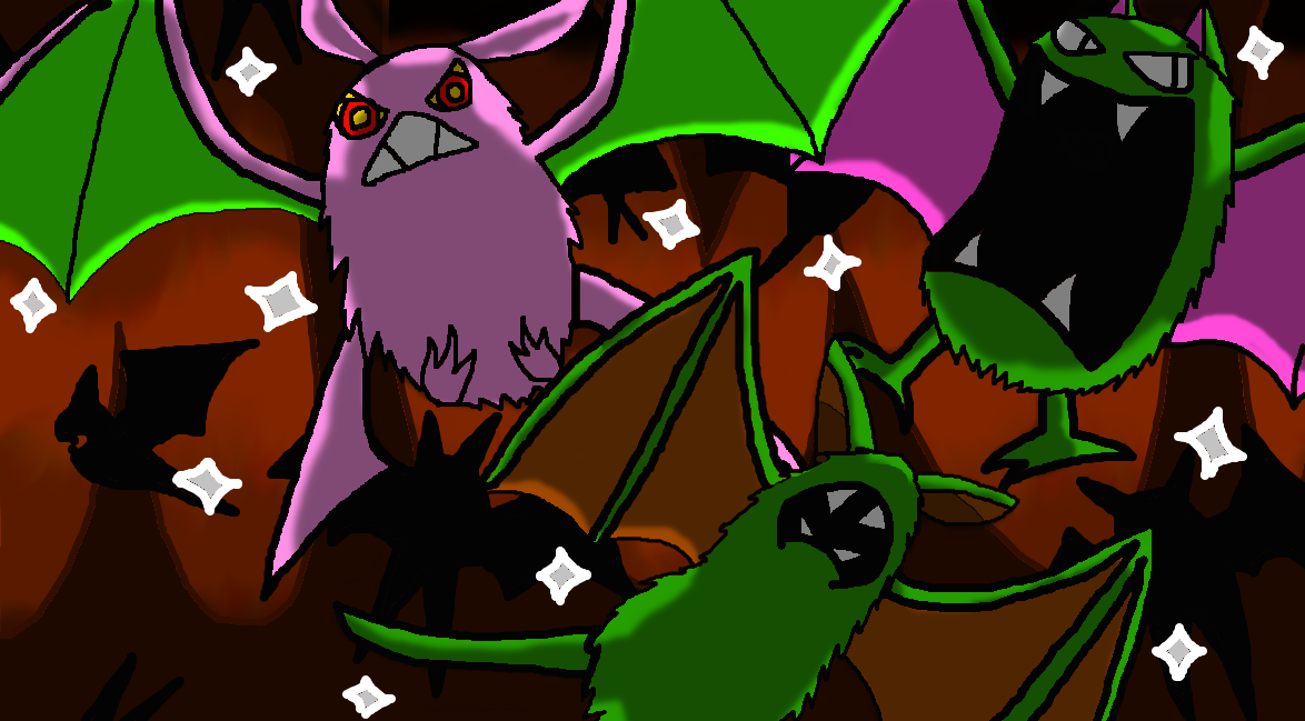 shiny zubat,shiny golbat,shiny crobat by psychic-skin-taker on DeviantArt