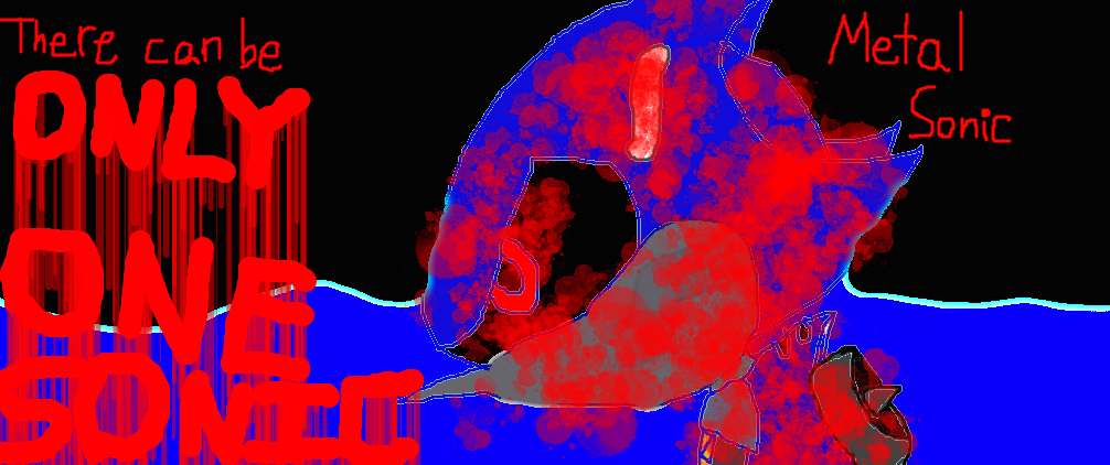 Metal Sonic covered in blood by ShadeBlack1995 on DeviantArt