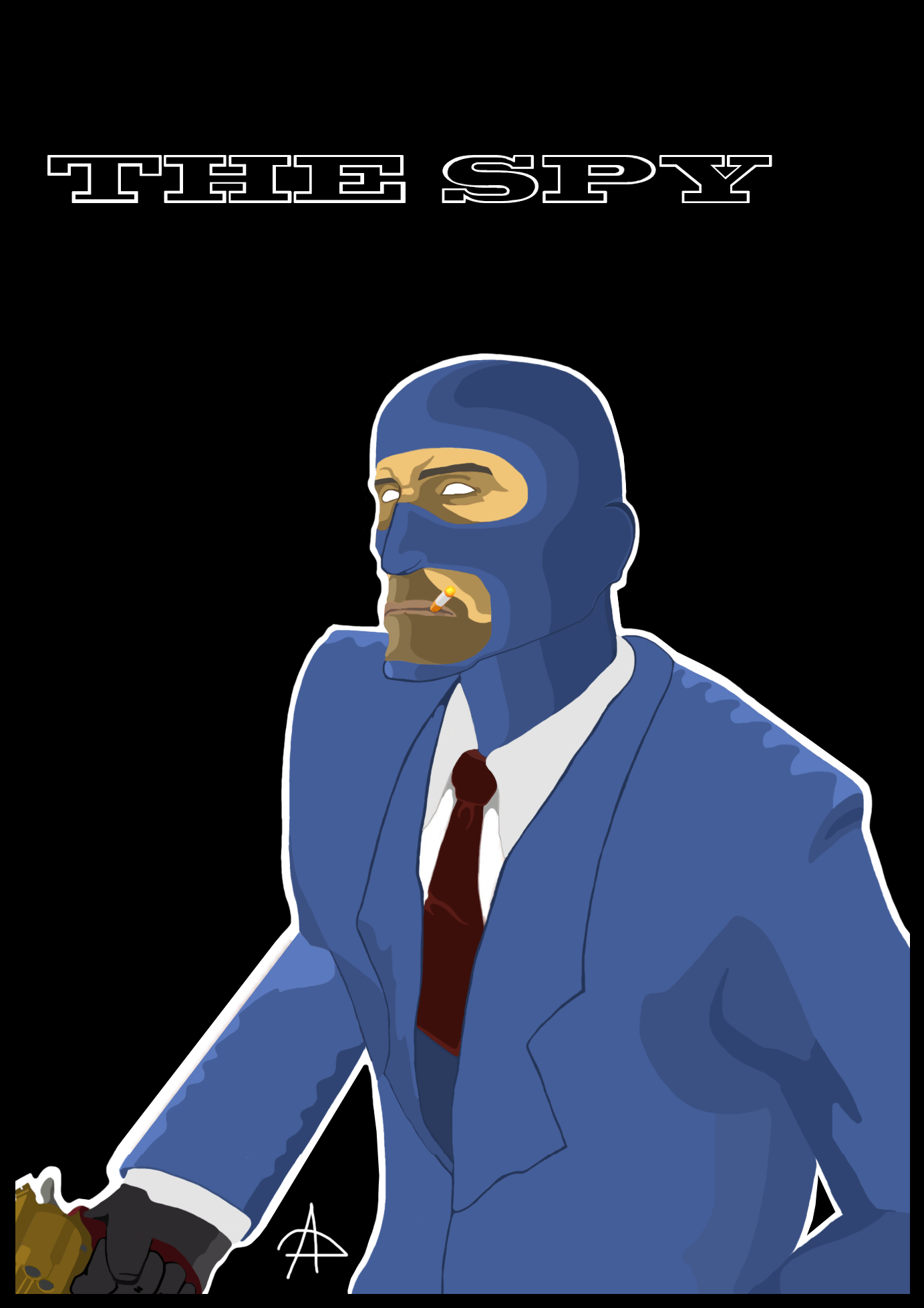 The Spy (Blue) by Sir-Stares-Alot on DeviantArt