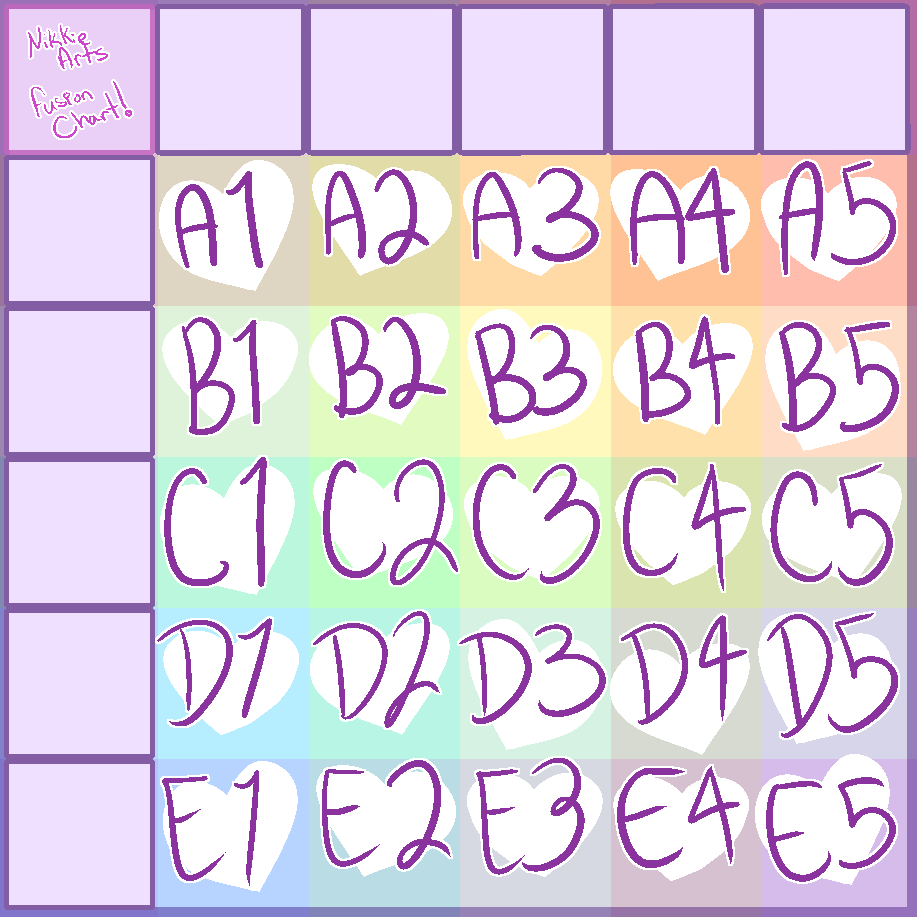 (F2U) Fusion Chart by venna4483 on DeviantArt