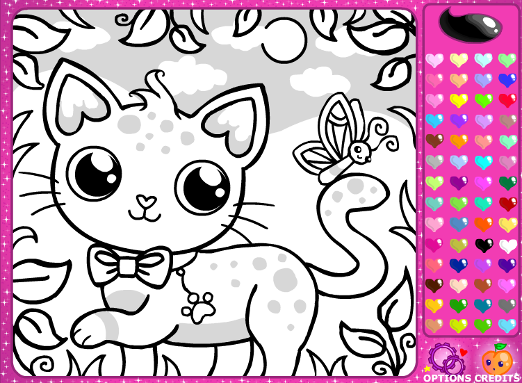 Girl's Colouring Book Game by Princess-Peachie on DeviantArt