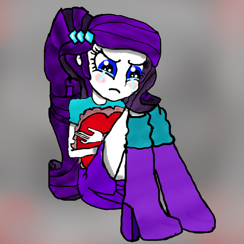 Rarity eg sad :I miss you by MlpCrystal on DeviantArt