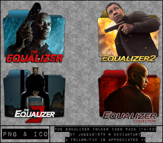 The Equalizer (14-23) Folder Icon Pack by JMeeks1875 on DeviantArt