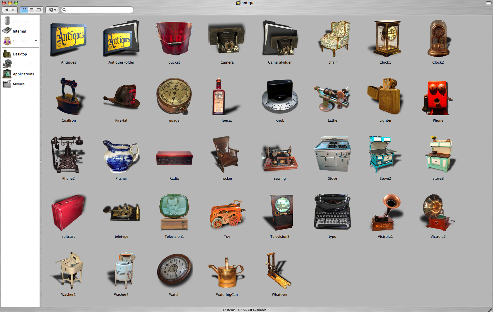 Antique Mac Icons by redvideo on DeviantArt