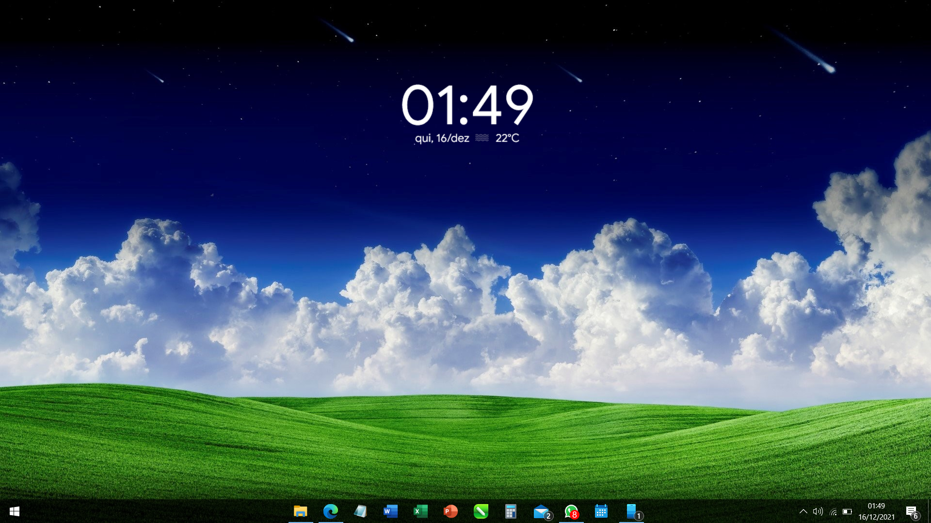 Rainmeter Simple Clock + The Weather Channel by andrehfeltrin on DeviantArt