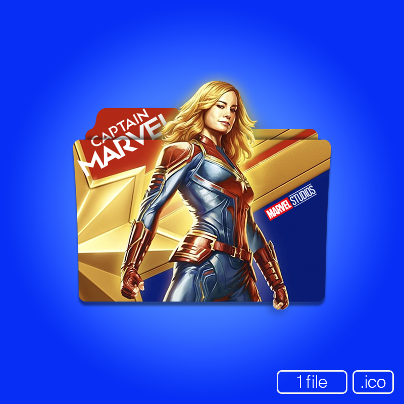 Captain Marvel (2019) Folder Icon by fleaart on DeviantArt