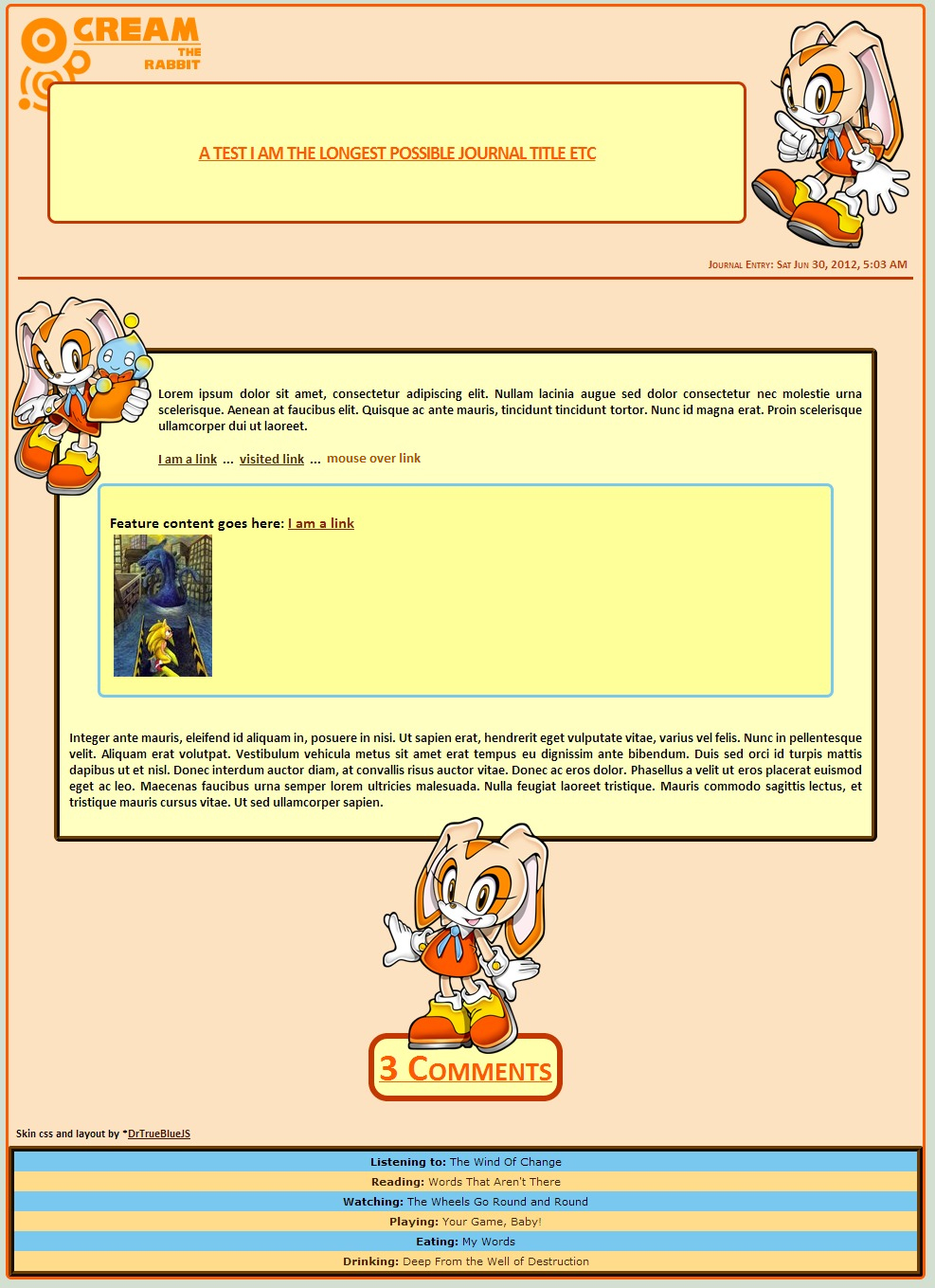 Cream The Rabbit Skin by DrTrueBlueJS on DeviantArt